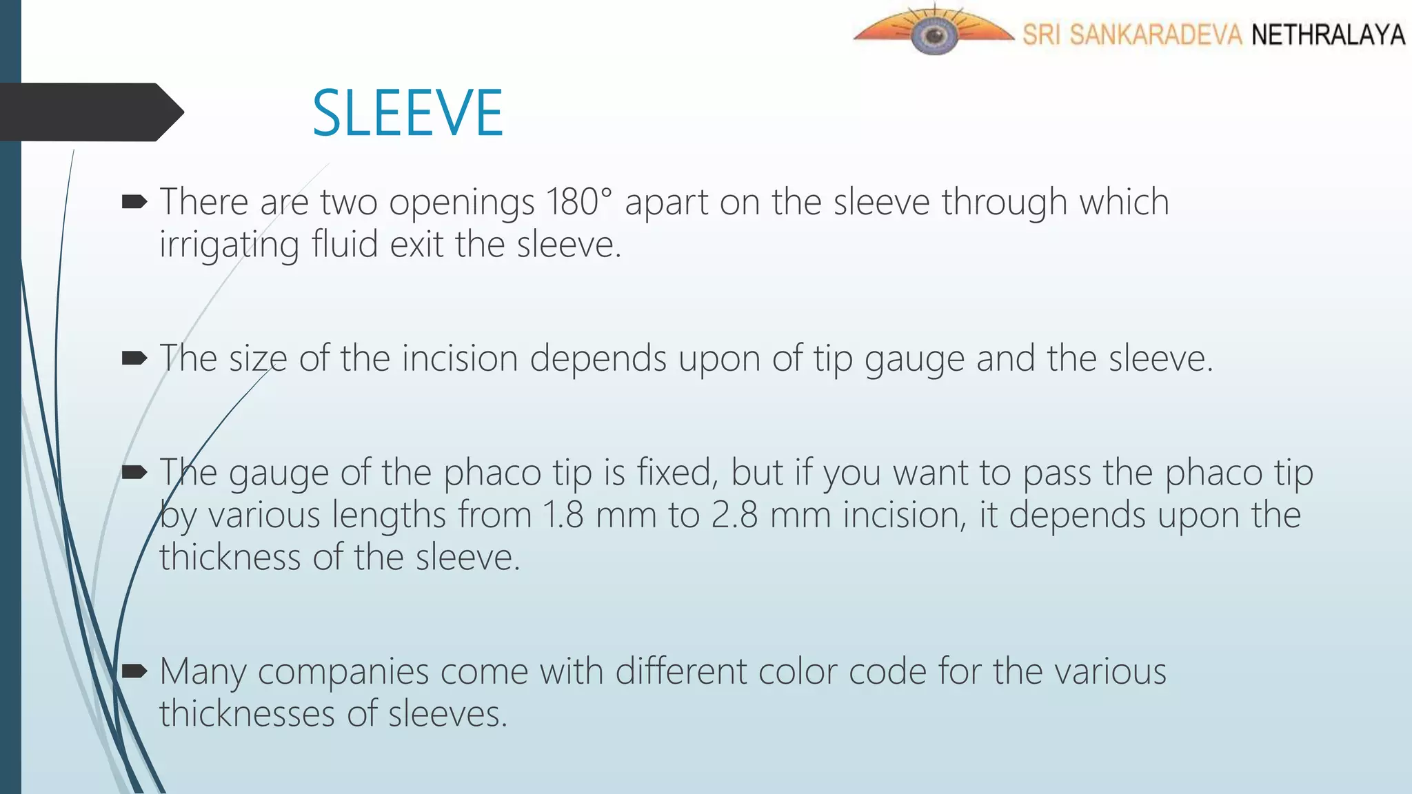 Instumentation and machines in phacoemulsification | PPTX