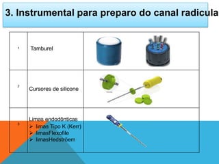 Instumentos de preparo, irrigação e aspiração do canal radicular | PPTX