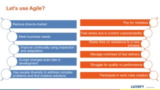 Advantages and disadvantages of Agile approach for products and ...
