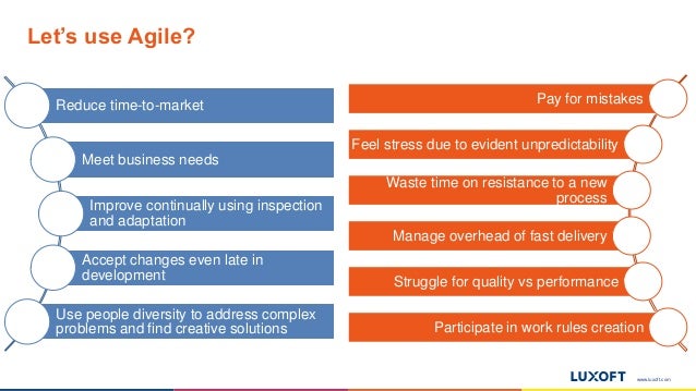 Advantages And Disadvantages Of Agile Approach For Products And Servi…