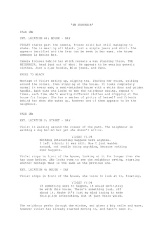 FMP: Second Script