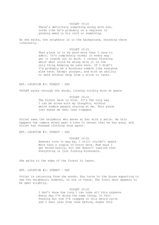 FMP: Second Script | PDF