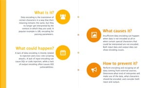 Secure Code Warrior - Insufficient data encoding | PPT