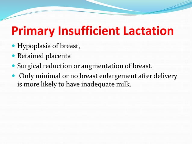 Insufficient breast milk syndrome | PPTX