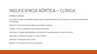 INSUFICIENCIA AORTICA guia para manejo e intervencion | PPTX
