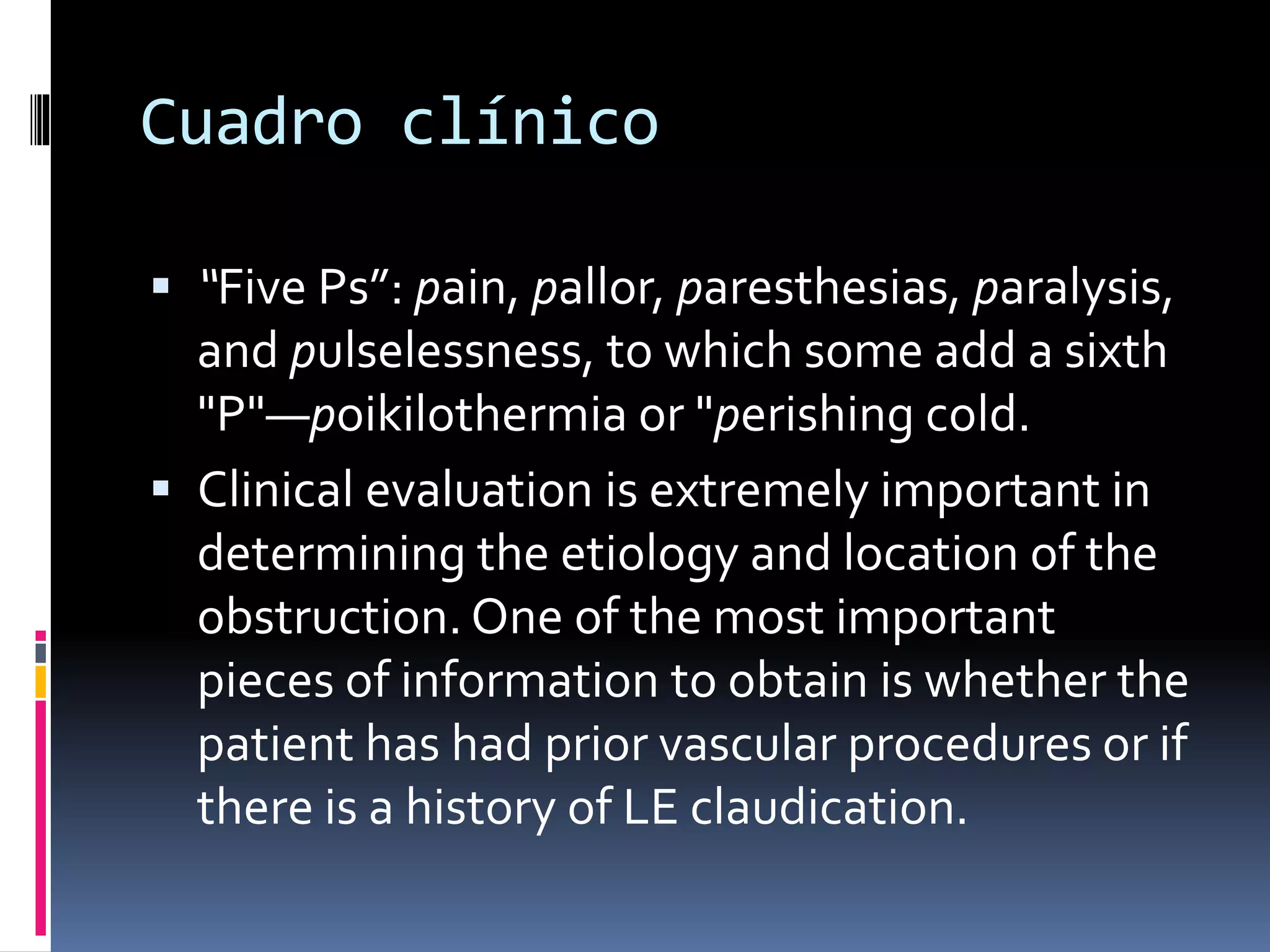 Insuficiencia arterial | PPTX