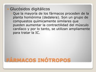 Insuficiencia cardíaca (farmacos) | PPTX