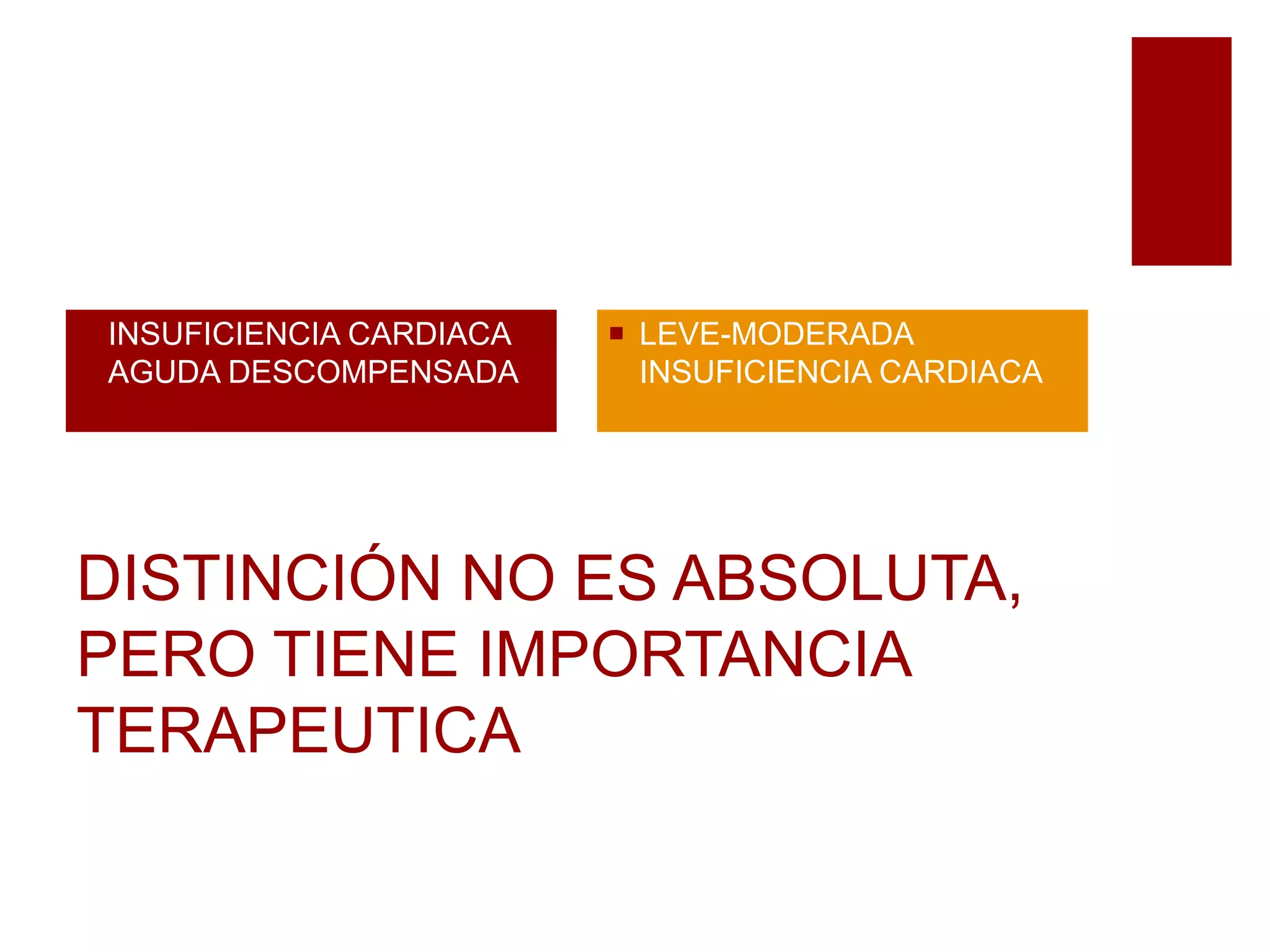 Insuficiencia cardiaca aguda. Manejo actual en urgencias. | PPT