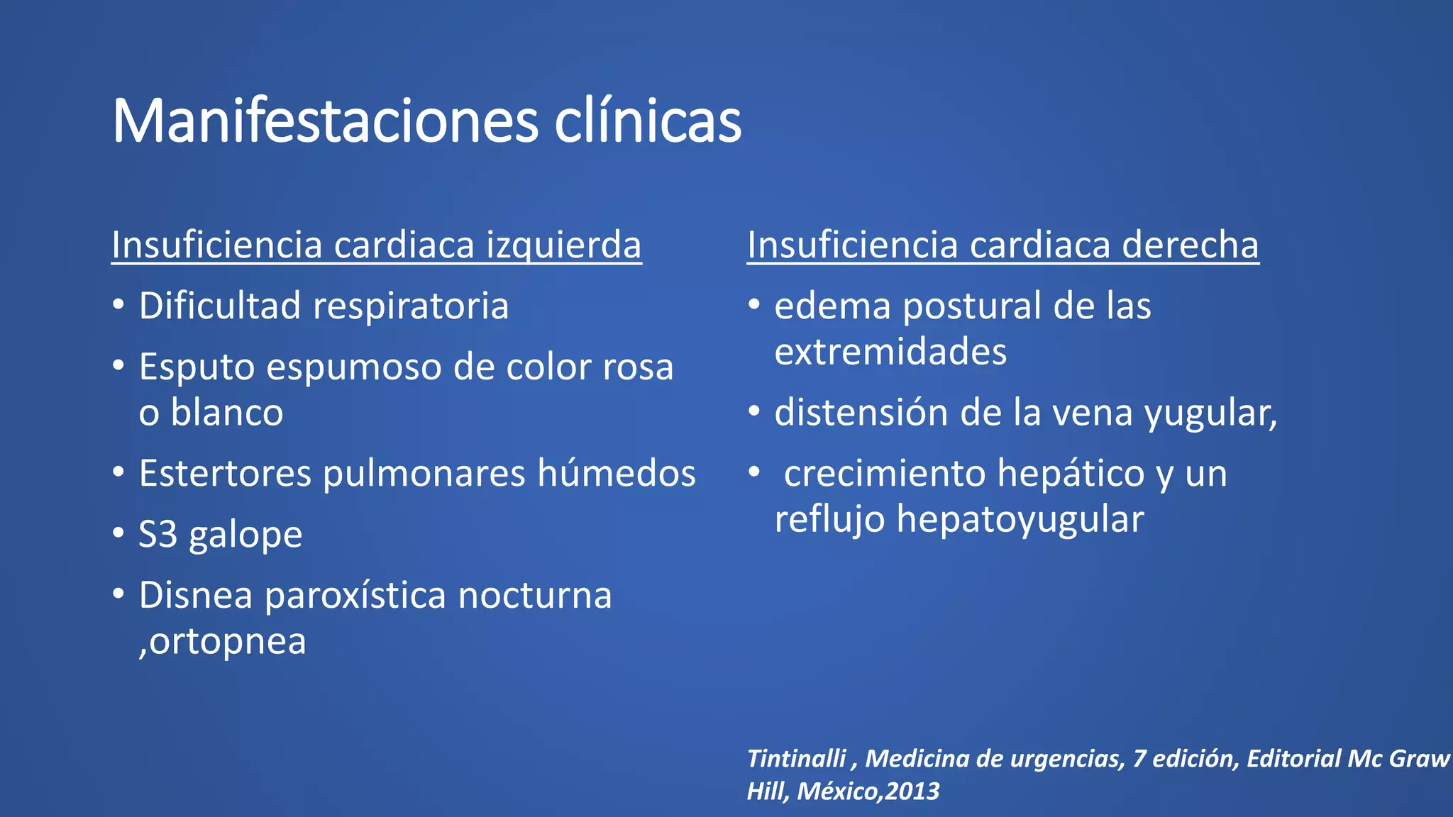 Insuficiencia cardiaca congestiva y edema pulmonar agudo | PPT
