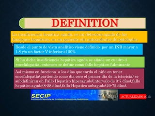 INSUFICIENCIA HEPÁTICA AGUDA. | PPTX