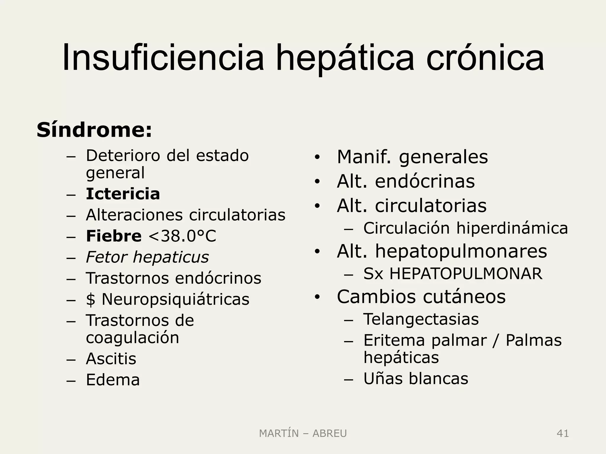 Insuficiencia hepática | PPTX