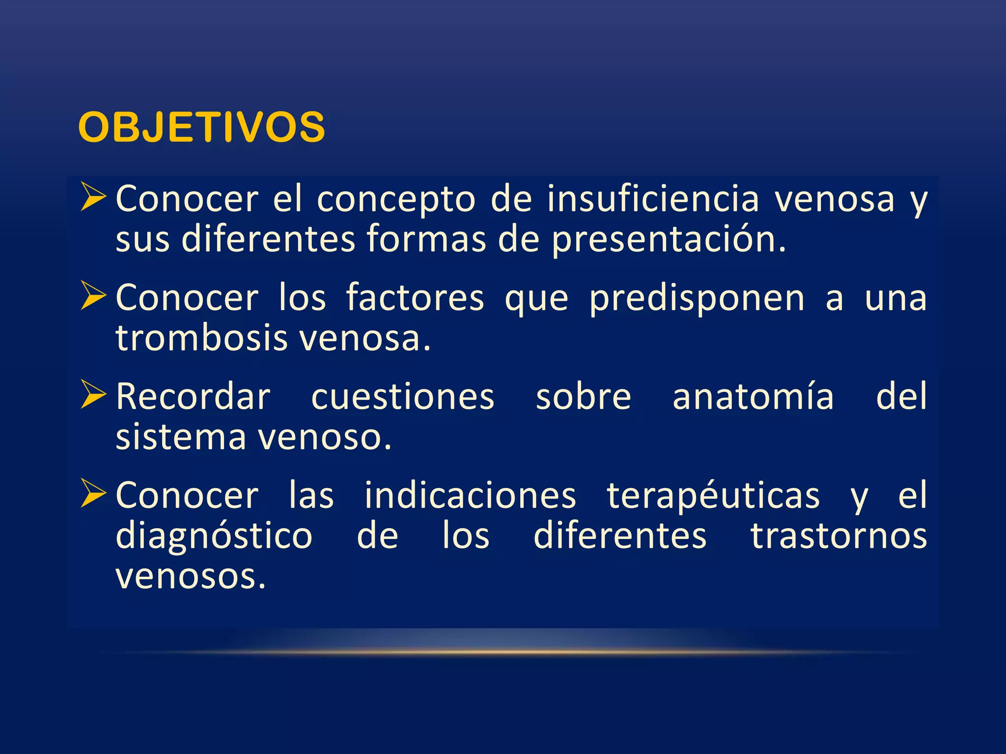 Insuficiencia venosa | PPTX