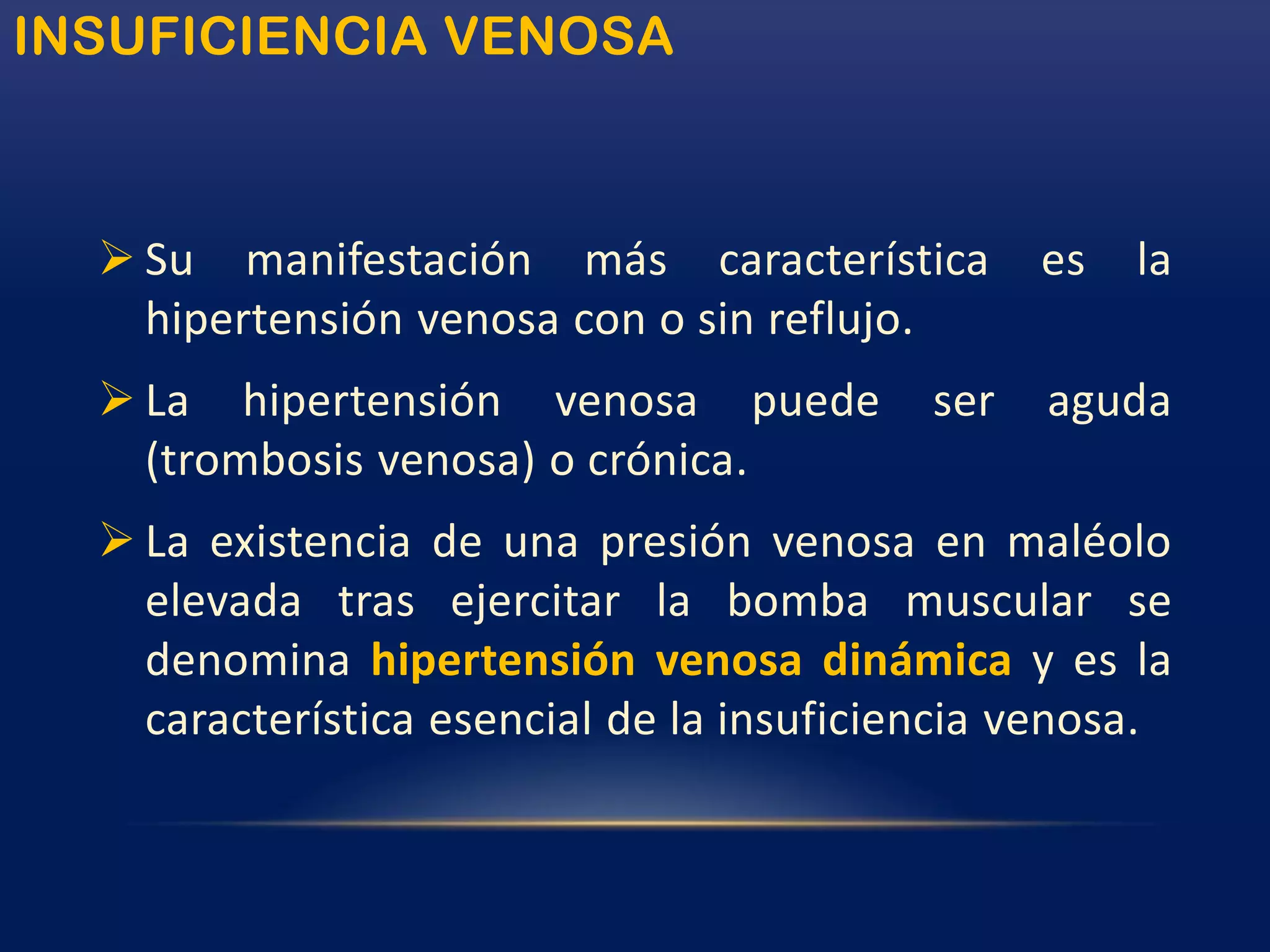 Insuficiencia venosa | PPTX