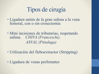 Insuficiencia venosa Oswaldo Silva Rodríguez Cirujano Cardiovascular ...