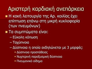 Καρδιακή ανεπάρκεια | PPT