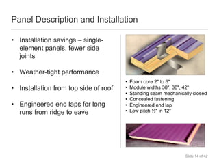 Insulated metal wall and roof panels for sustainability and energy ...