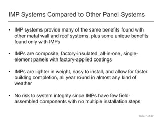 Insulated metal wall and roof panels for sustainability and energy ...