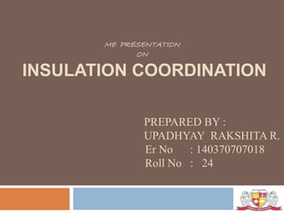 Insulation coordination | PPTX