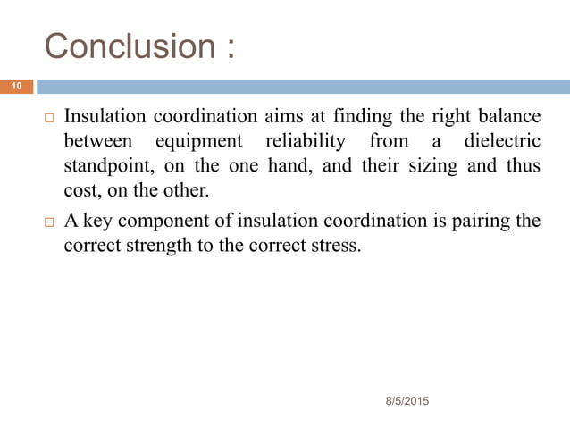 Insulation coordination | PPTX