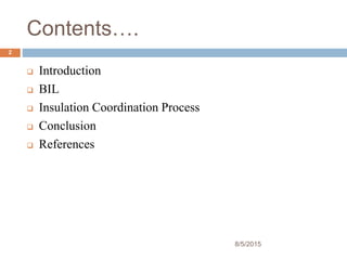 Insulation coordination | PPTX