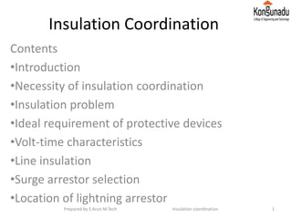 Insulation coordination | PPTX