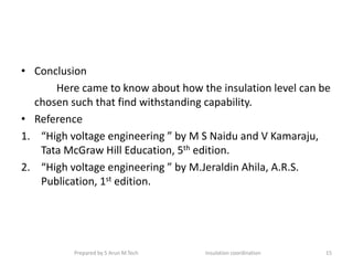 Insulation coordination | PPTX