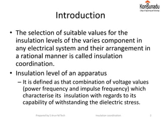 Insulation coordination | PPTX