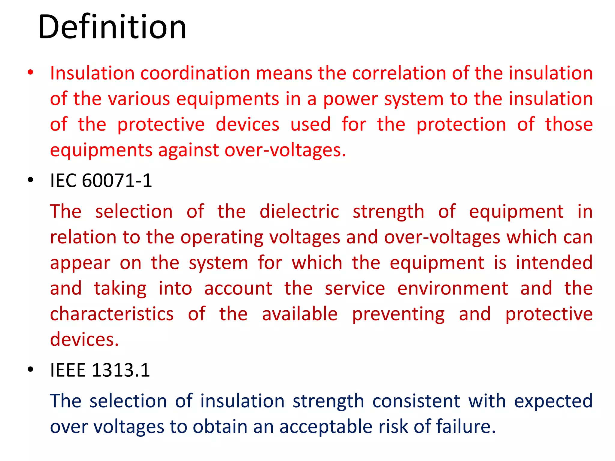 EE8701 - HVE - Insulation coordination | PPTX