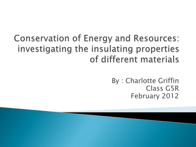 Insulation PPT | PPTX | Weather | Science