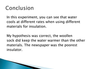 Insulation PPT | PPTX | Weather | Science