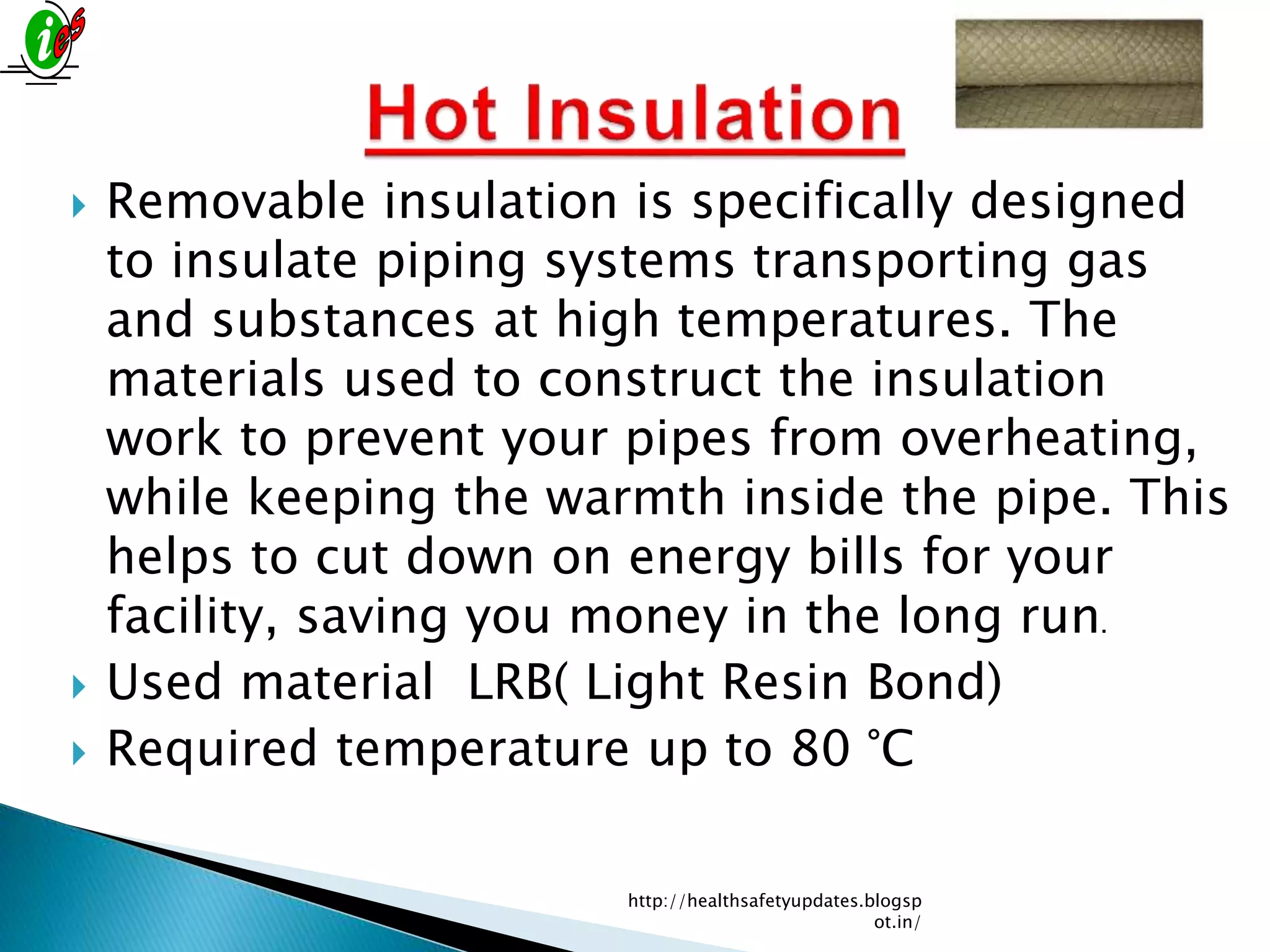 Insulation job hazards & Precautions | PPTX