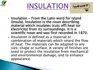 Insulation job hazards & Precautions | PPTX