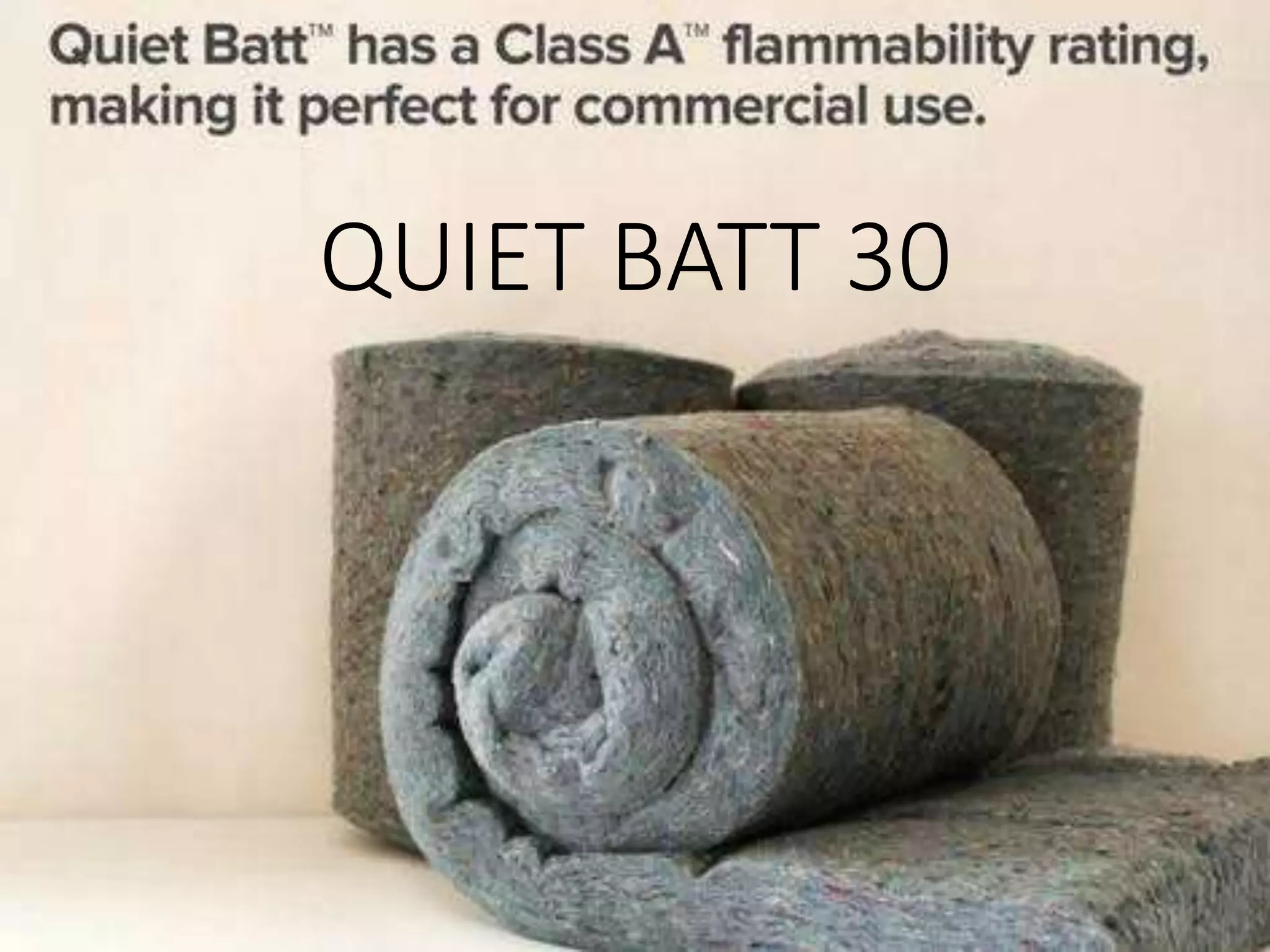 insulation Material,QUIet bAtt 30°.pptx