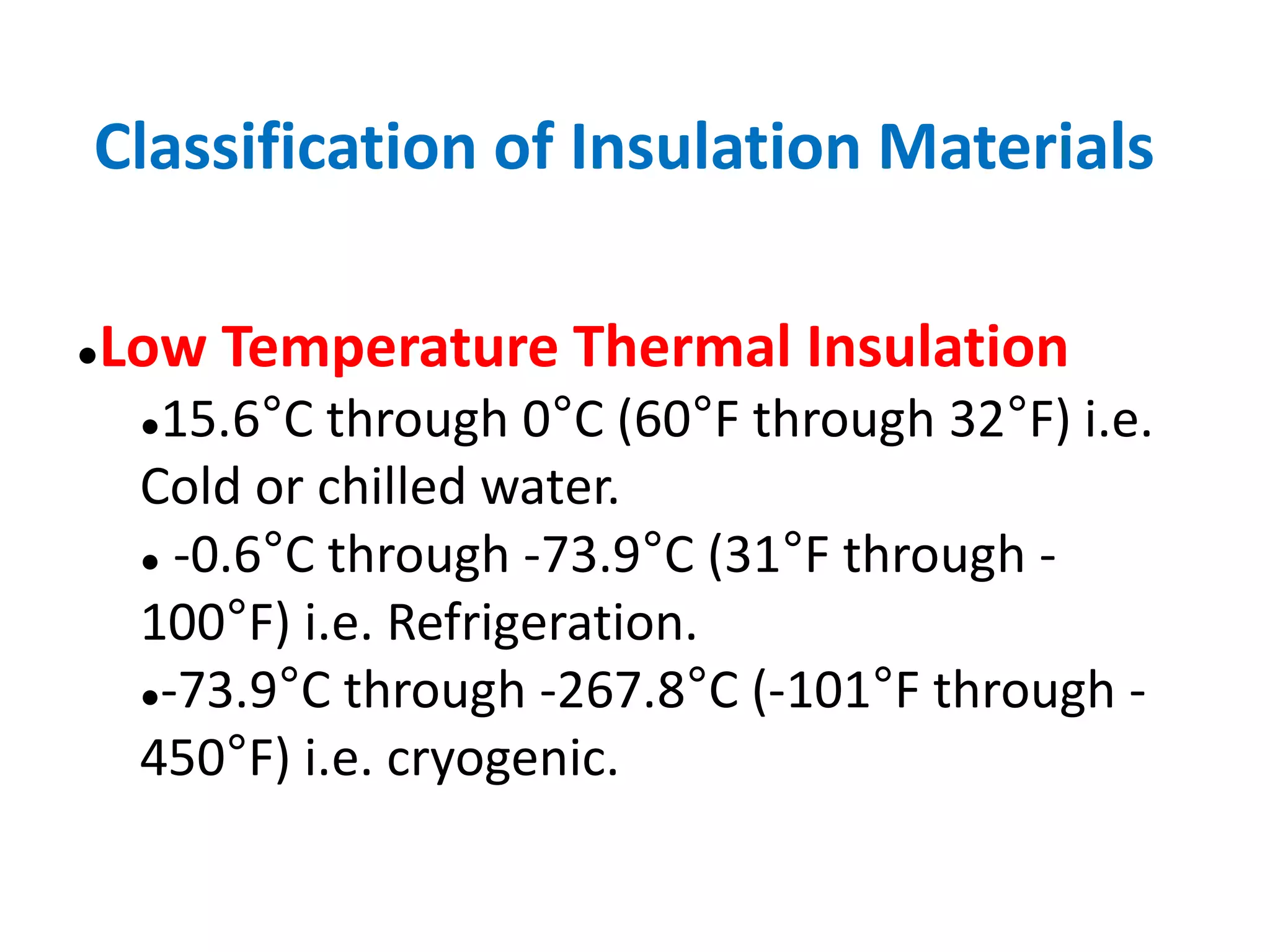 Insulation Materials in Refrigeration and Air Conditioning | PDF