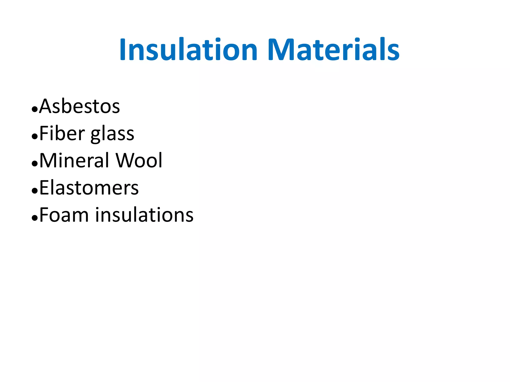 Insulation materials | PDF