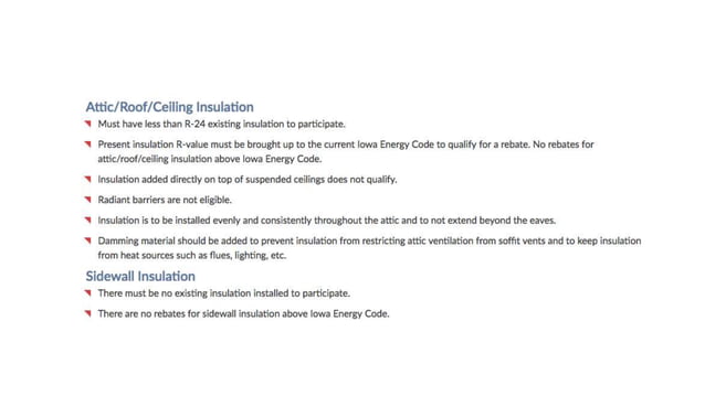 Insulation upgrade in Mid American and Alliant Energy area's | PPT