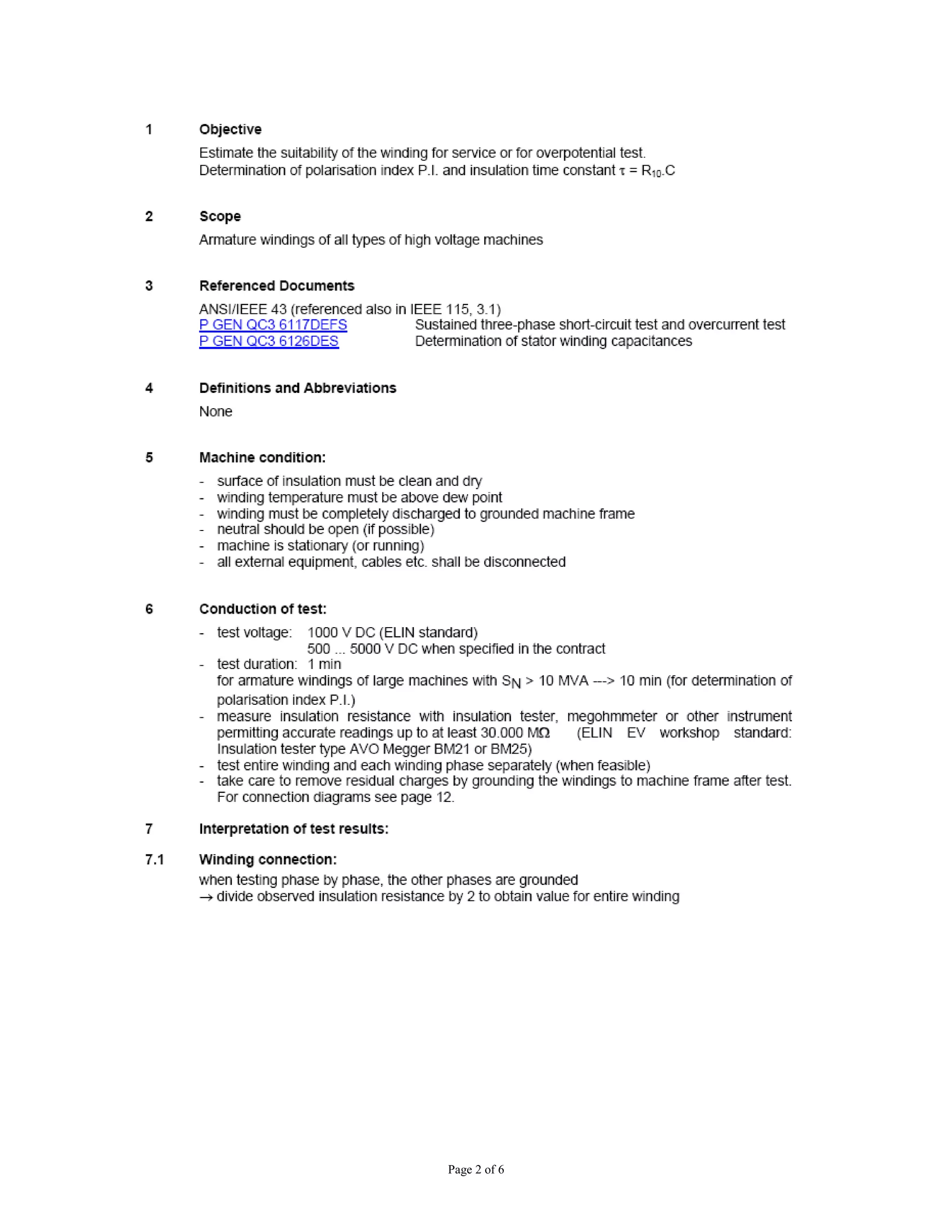 Insulation resistance testing | DOC