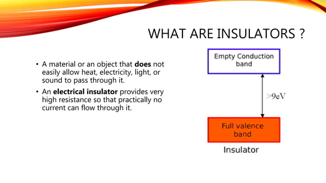Insulators | PPTX | Physics | Science