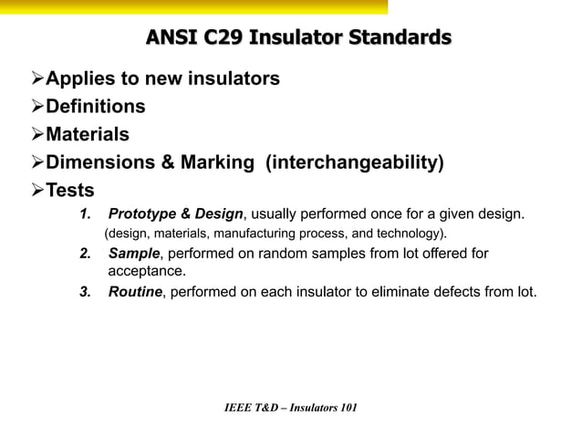 Insulators101PanelFinalA.ppt | Physics | Science