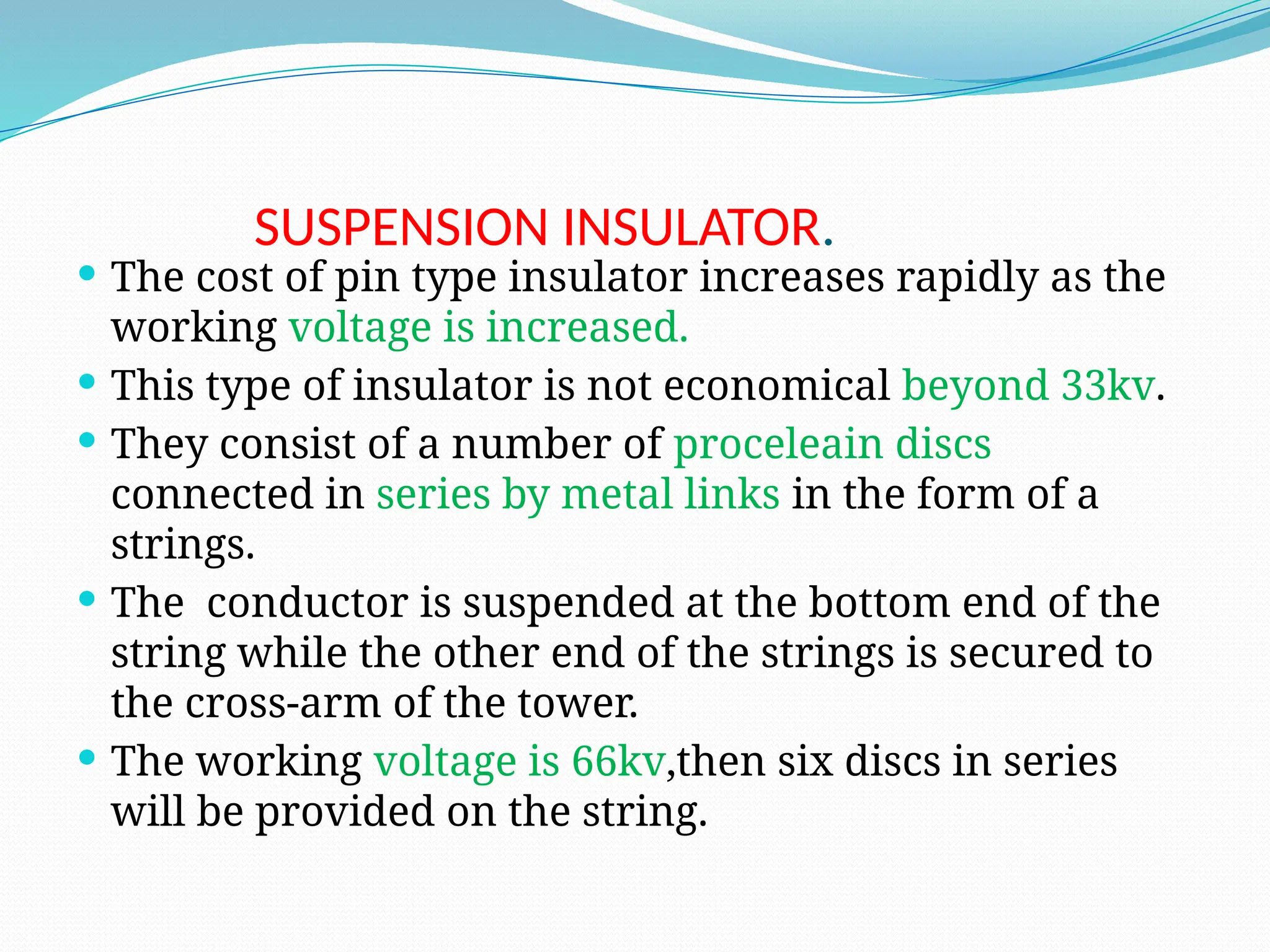 High Voltage electricity insulators. Pptx | PPTX