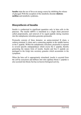 Insulin | DOCX