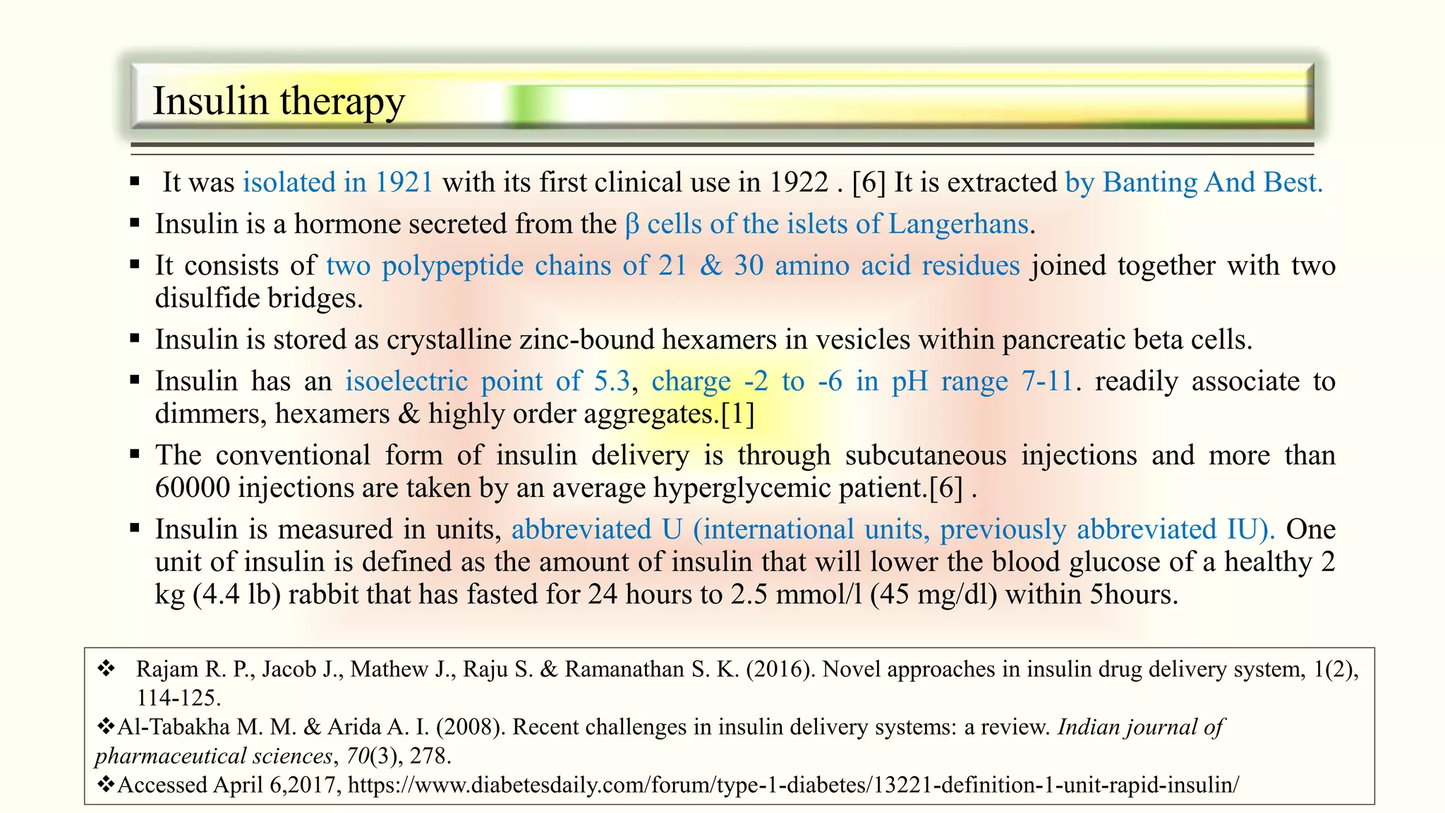 NOVEL APPROACHES TO DELIVER INSULIN | PPTX