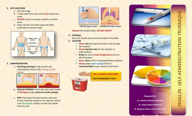 Brochure- Insulin Usage Technique | PDF