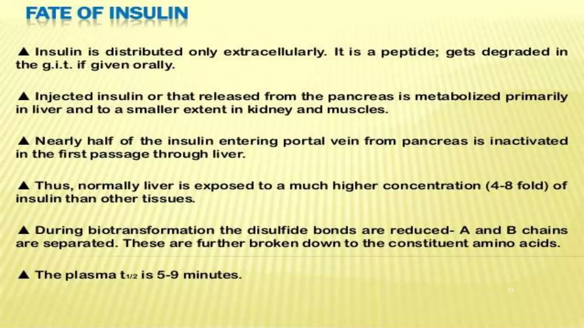 Insulin pharmacology | PPTX
