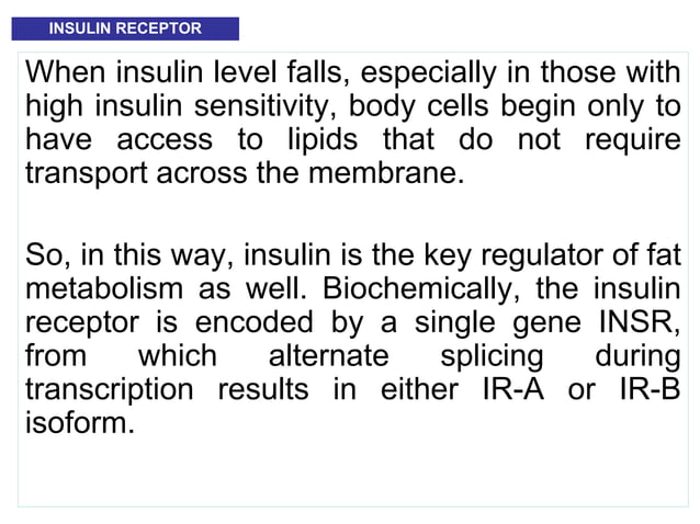 Insulin physiology and biochemical effects by Dr Shahjada Selim | PPT