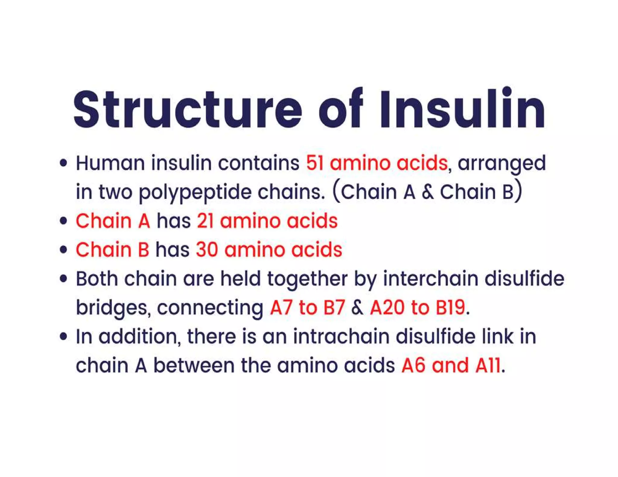 Insulin | Discovery of Insulin | Structure of insulin | Biosynthesis of Insulin | Regulation of ...