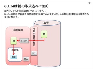 インスリンの働きを勉強するためのメモ | PPT