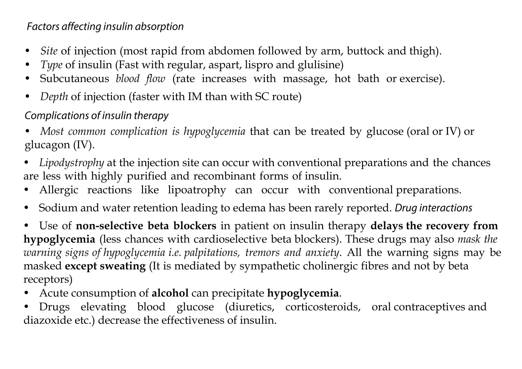Insulin Lecture Notes | PDF