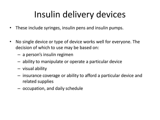 insulin-delivery-devices.pptx | First Aid | Injuries