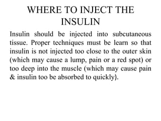 Insulin giving techniques | PPT